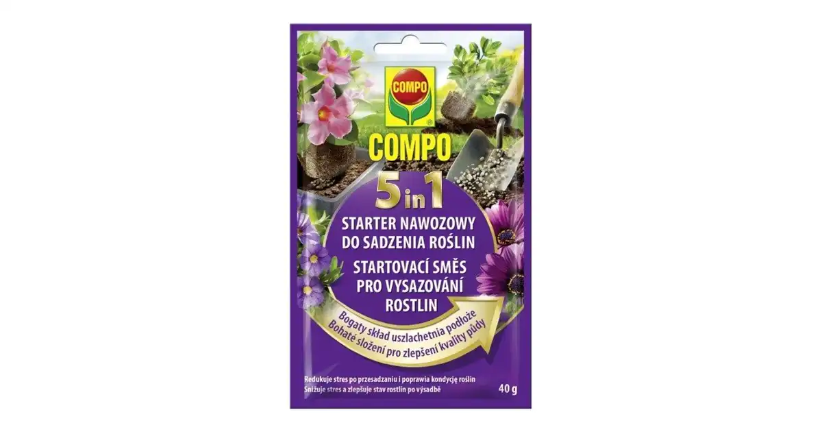 Starter Nawozowy 5 W 1 Do Sadzenia Roślin 40g Compo,Starter nawozowy 5 ...